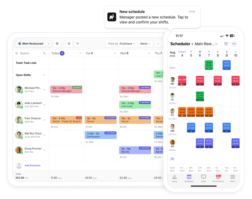 Camelo: Free Employee Scheduling, Time Clock & Team Management Software