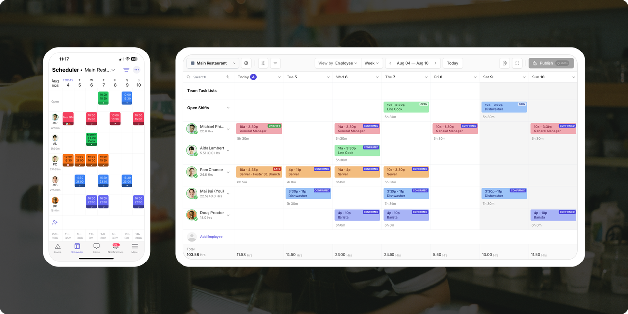 Camelo: Free Employee Scheduling, Time Clock & Team Management Software