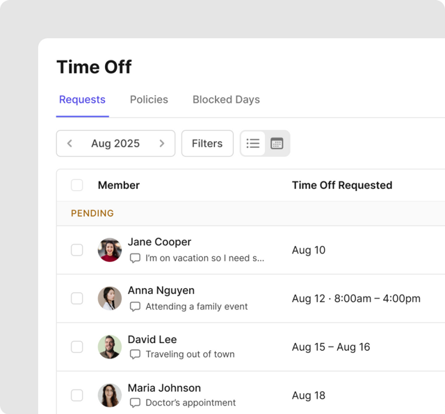 Camelo: Free Employee Scheduling, Time Clock & Team Management Software